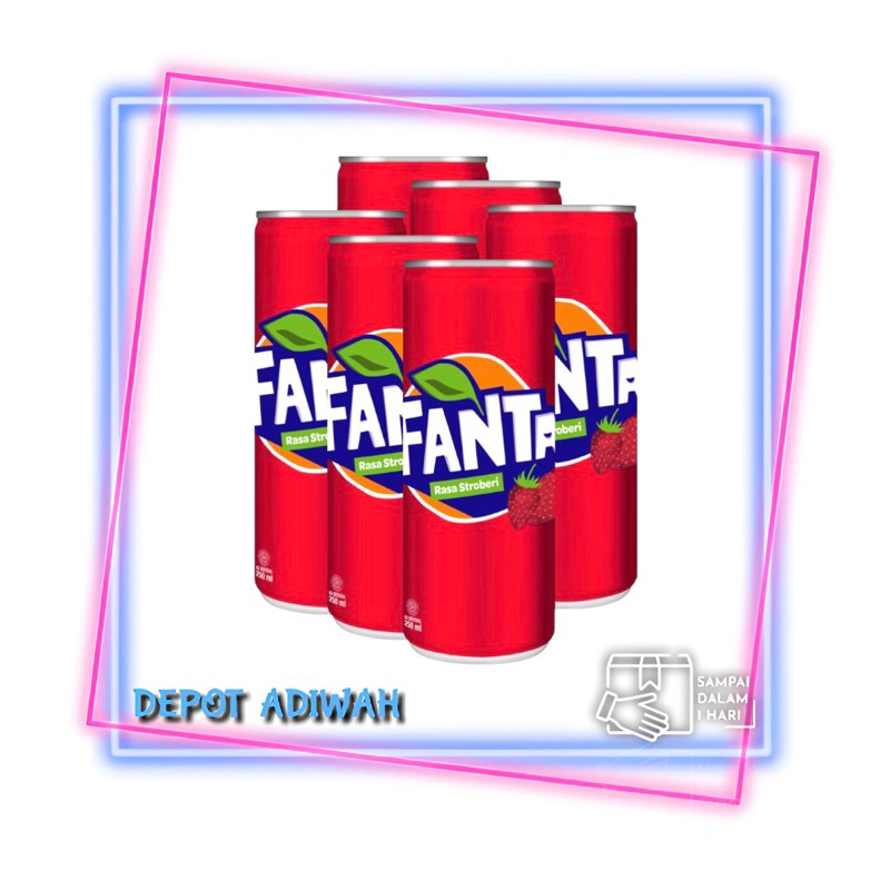 Jual Fanta kaleng slim 250ml per pack (isi 24 can) | Shopee Indonesia