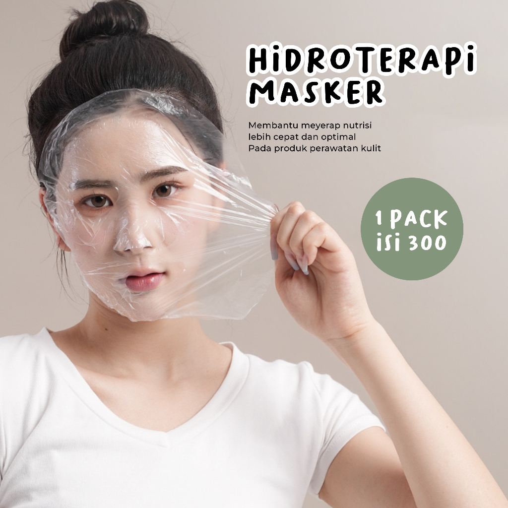 Jual Masker Wajah Plastik PE Flm Plastic Mask Wrap Serum Wraping Isi ...