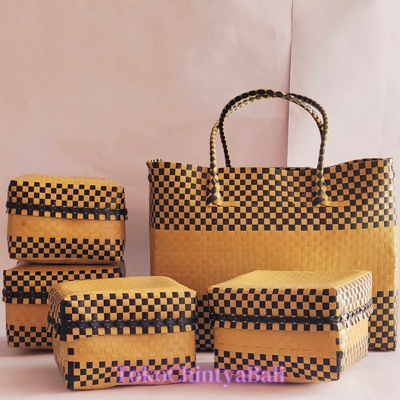 Jual Tas Keben set 4 Bahan Plastik Strapping FREE NAMA, Ukuran Anak ...