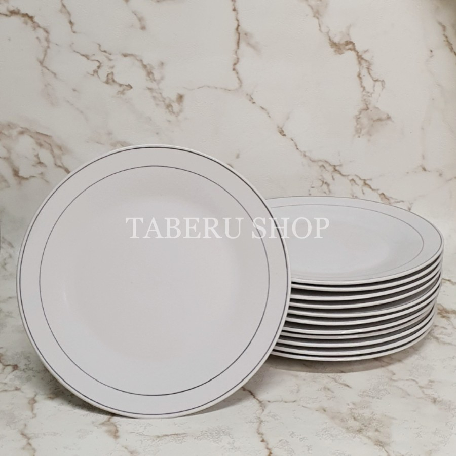 Jual Piring Makan Keramik Porselen CEPER List Emas 9 Inci | Shopee ...