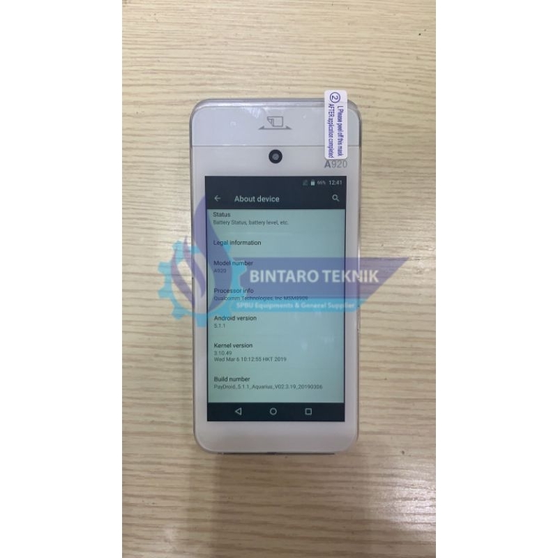 Jual Ex Display Mesin EDC POS Android PAX A920 POS Printer Thermal Android Wireless | Shopee ...