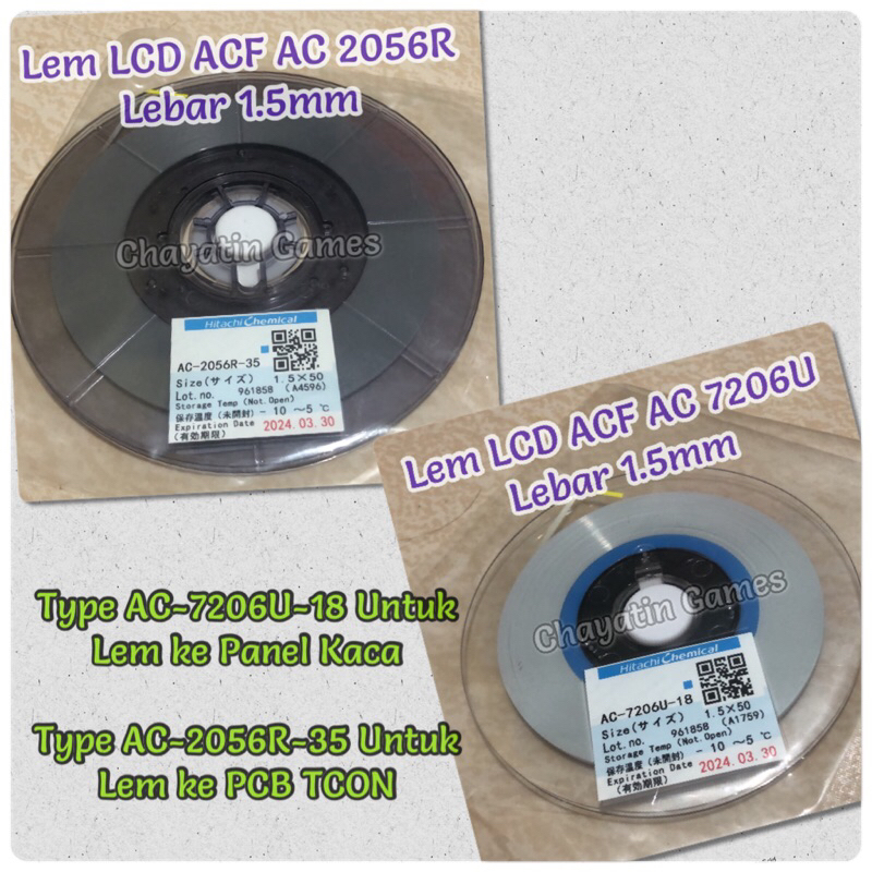 Jual Lem ACF AC 2056R & AC 7206U Lem LCD COF Flexibel Ke LCD Sesuai Varian | Shopee Indonesia