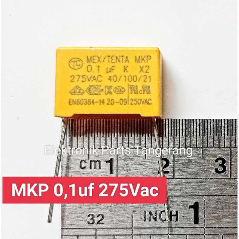 Jual Kapasitor capacitor MKM MKT MKP 0,1uf 275V 104 100nf 0.1uF AC55 MKP 275V 1UF MKT 275V MKP ...