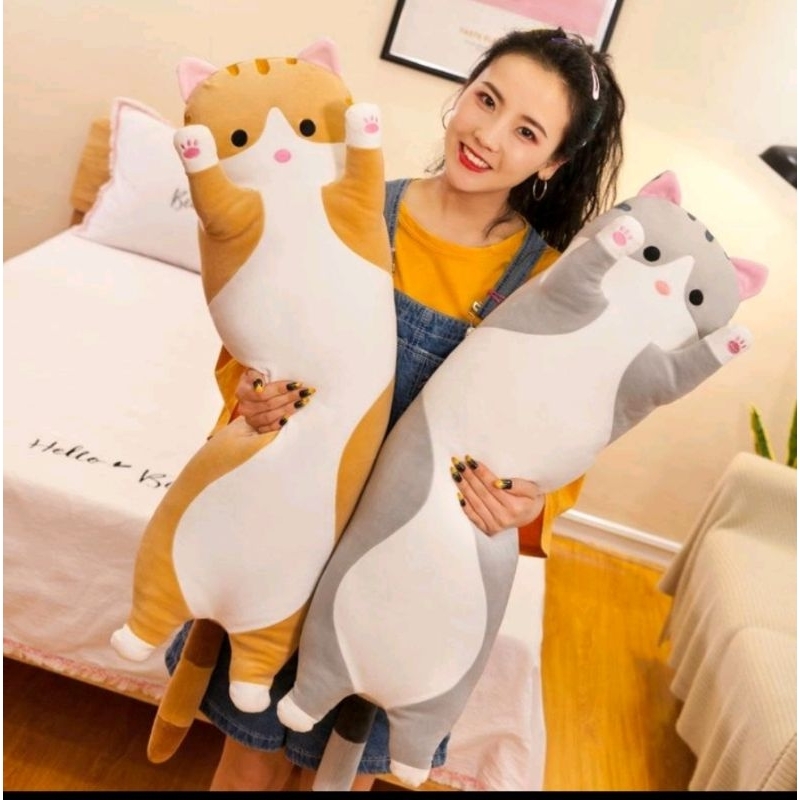 Jual Boneka Guling Kucing Berdiri Tinggi 60cm Kado Special Hadiah Buat ...
