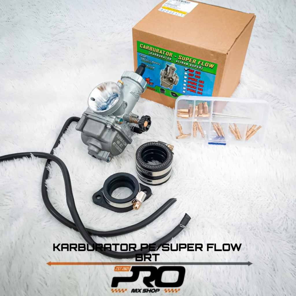 Jual KARBURATOR PE28 BRT CARBU BRT SUPER FLOW GEN2 AIRJET PE28 ORIGINAL ...