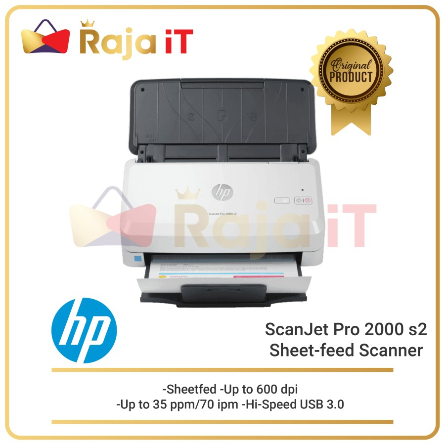 Jual HP Scanner ScanJet Pro 2000 s2 Sheet Feed | Shopee Indonesia