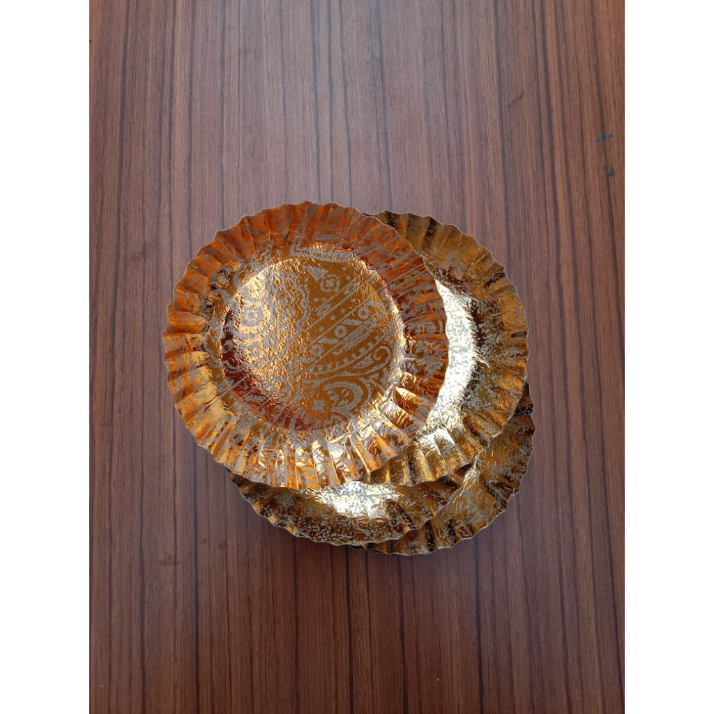 Jual Piring kertas kue tart piring pesta piring ulang tahun paper plate emas isi 10 pcs | Shopee ...