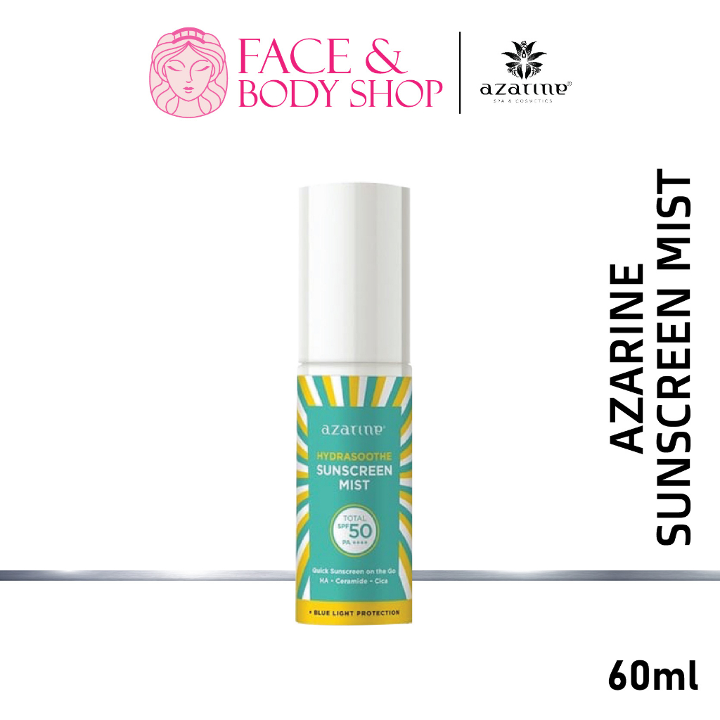 Jual Azarine Face & Body Hydrasoothe Sunscreen Mist SPF50 PA++++ 60ml ...