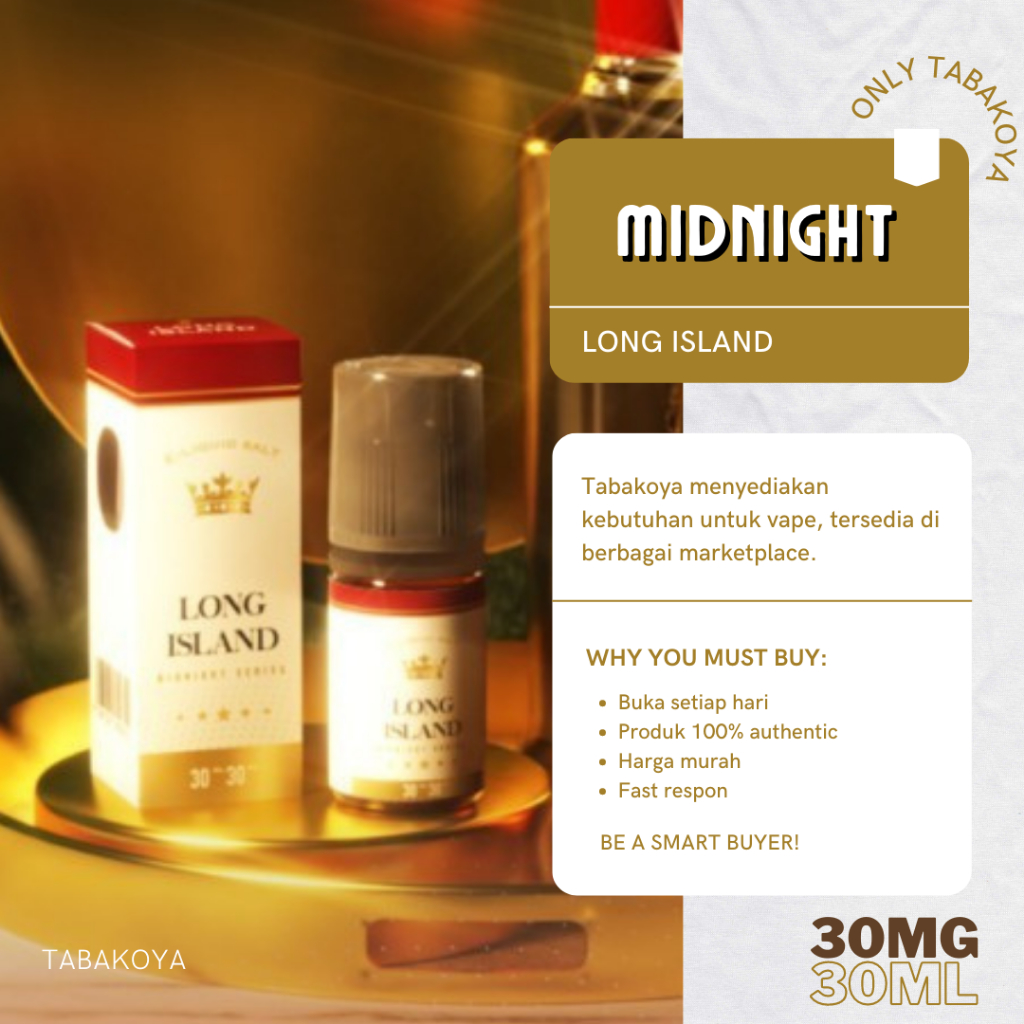 Jual FOOM LONG ISLAND LIQUID 30MG 30ML MIDNIGHT SERIES BY FLOOID x RV ...