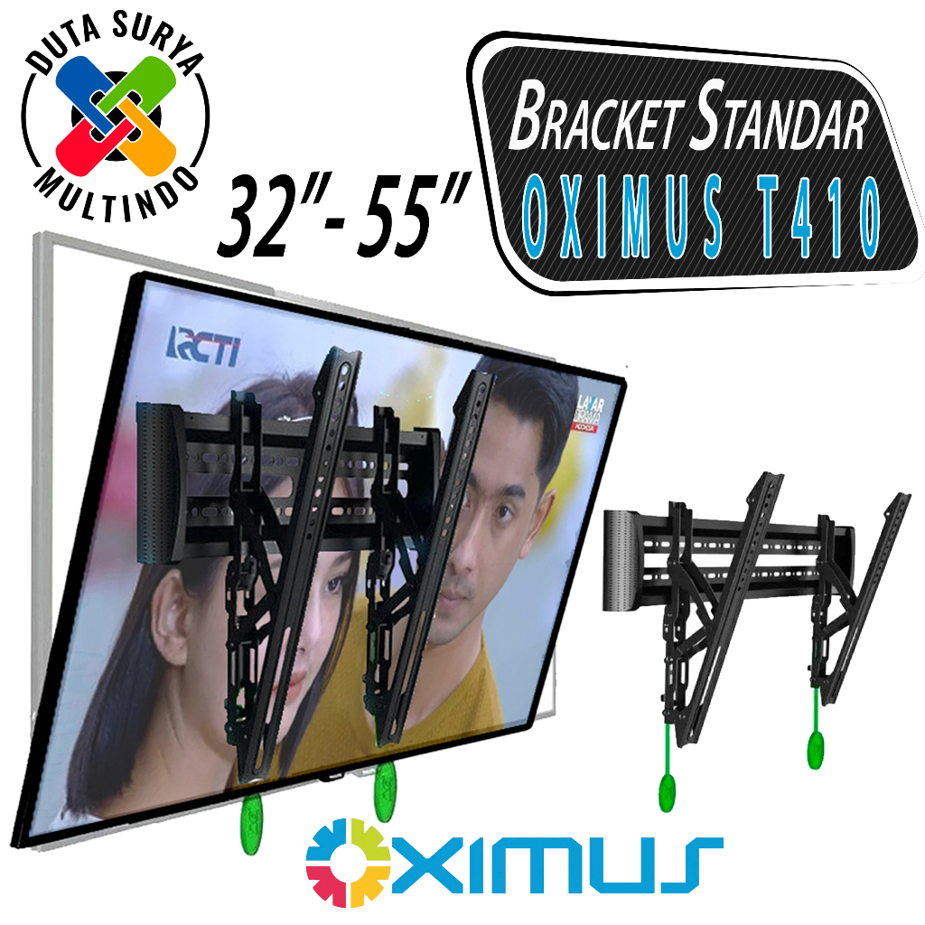 Jual bracket tv standar oximus t410 ukuran 32 inch sampai 55 inch ...