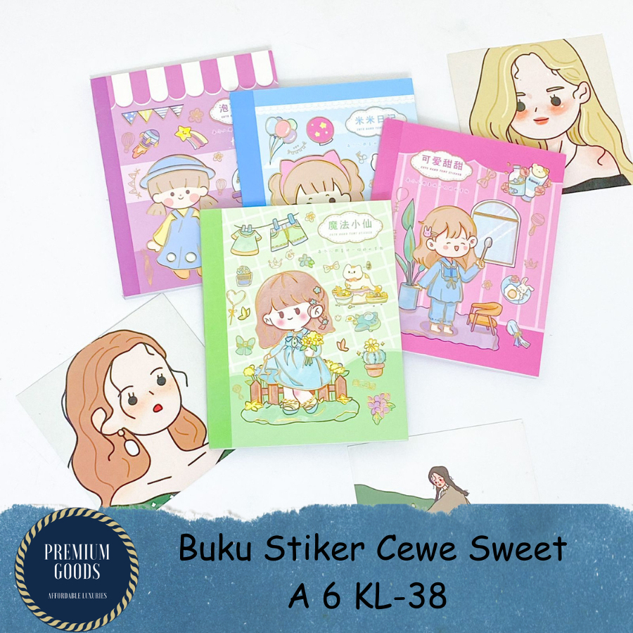 Jual KL - 38 A6 BUKU STICKER TEMPEL FULL BERGAMBAR MINI BOOK STIKER ...