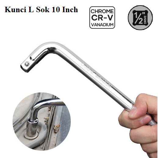 Jual Gagang Sok L 10 Inch Kunci Stang Offset Handle 10 Inch / Gagang ...