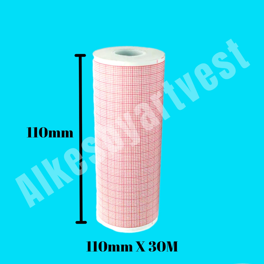 Jual Kertas ekg ecg roll 110mm X 30 M | Shopee Indonesia
