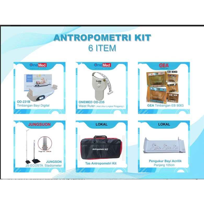 Jual Antropometri Kit Isi 6 / Posyandu Kit / Perlengkapan Posyandu ...