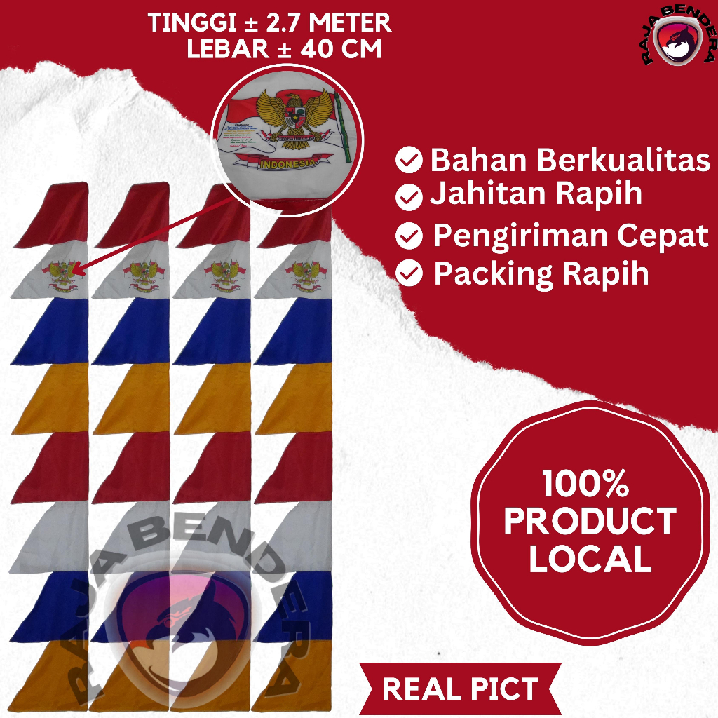 Jual BENDERA UMBUL UMBUL 8 MATA KUALITAS SUPER / 20 PCS | Shopee Indonesia