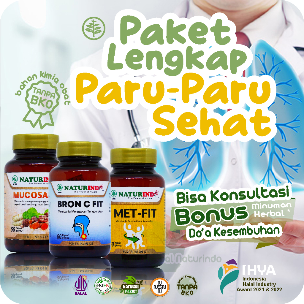 Jual Paket Lengkap Paru Paru Sehat Obat Herbal Kesehatan Paru-Paru Bron ...