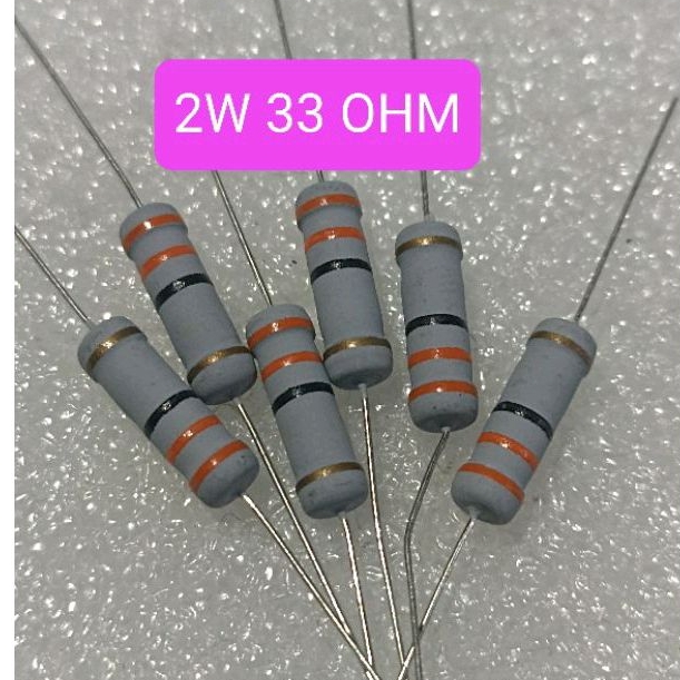 Jual 10BUAH RESISTOR 2WATT 33 OHM 2 WATT 33 OHM 33OHM 2W 33 OHNLM | Shopee Indonesia