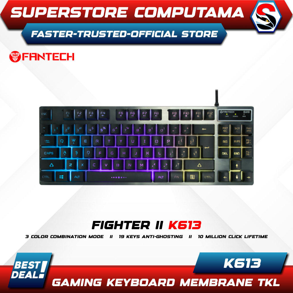 Jual Fantech K613 FIGHTER TKL II - Gaming Keyboard | Shopee Indonesia