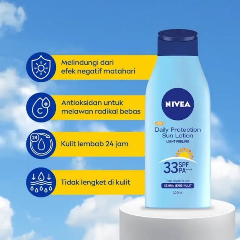 Jual Nivea sunscreen / Sunblock nivea / Nivea Body Lotion Daily ...
