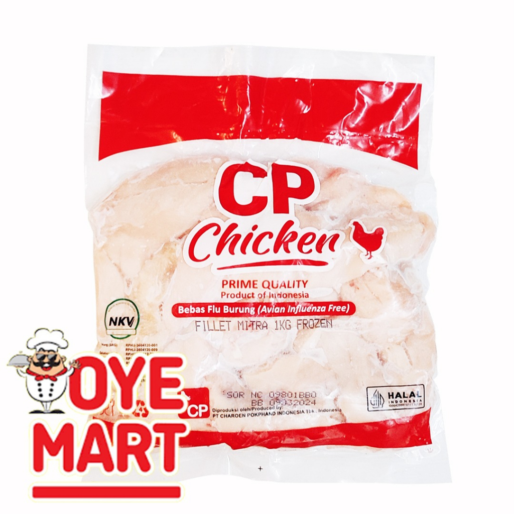 Jual CP CHICKEN AYAM FILLET FROZEN 1KG / AYAM FILLET BEKU HALAL ...
