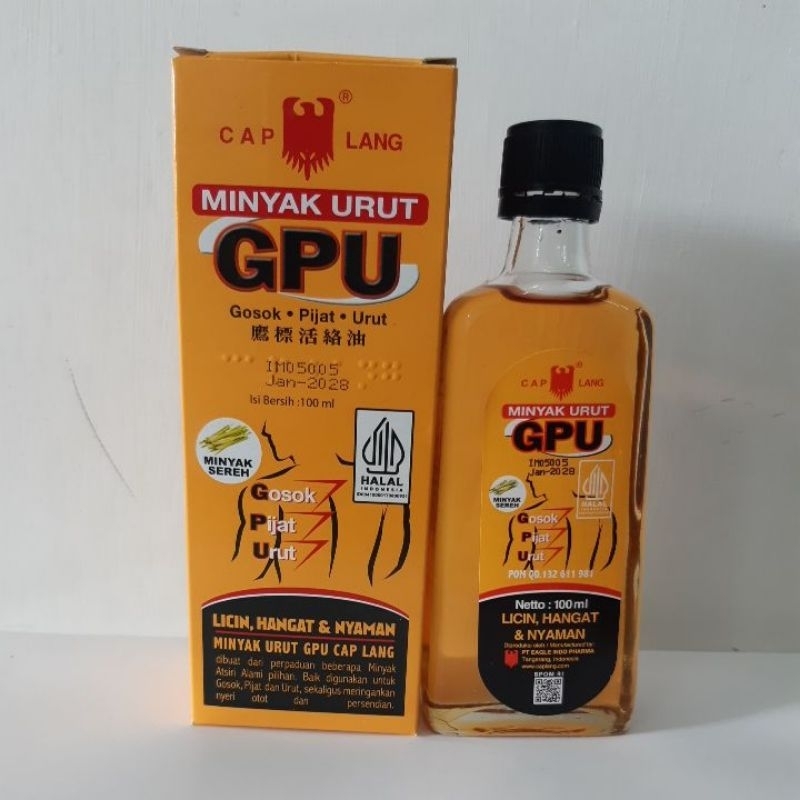 Jual GPU minyak urut 100ml | Shopee Indonesia