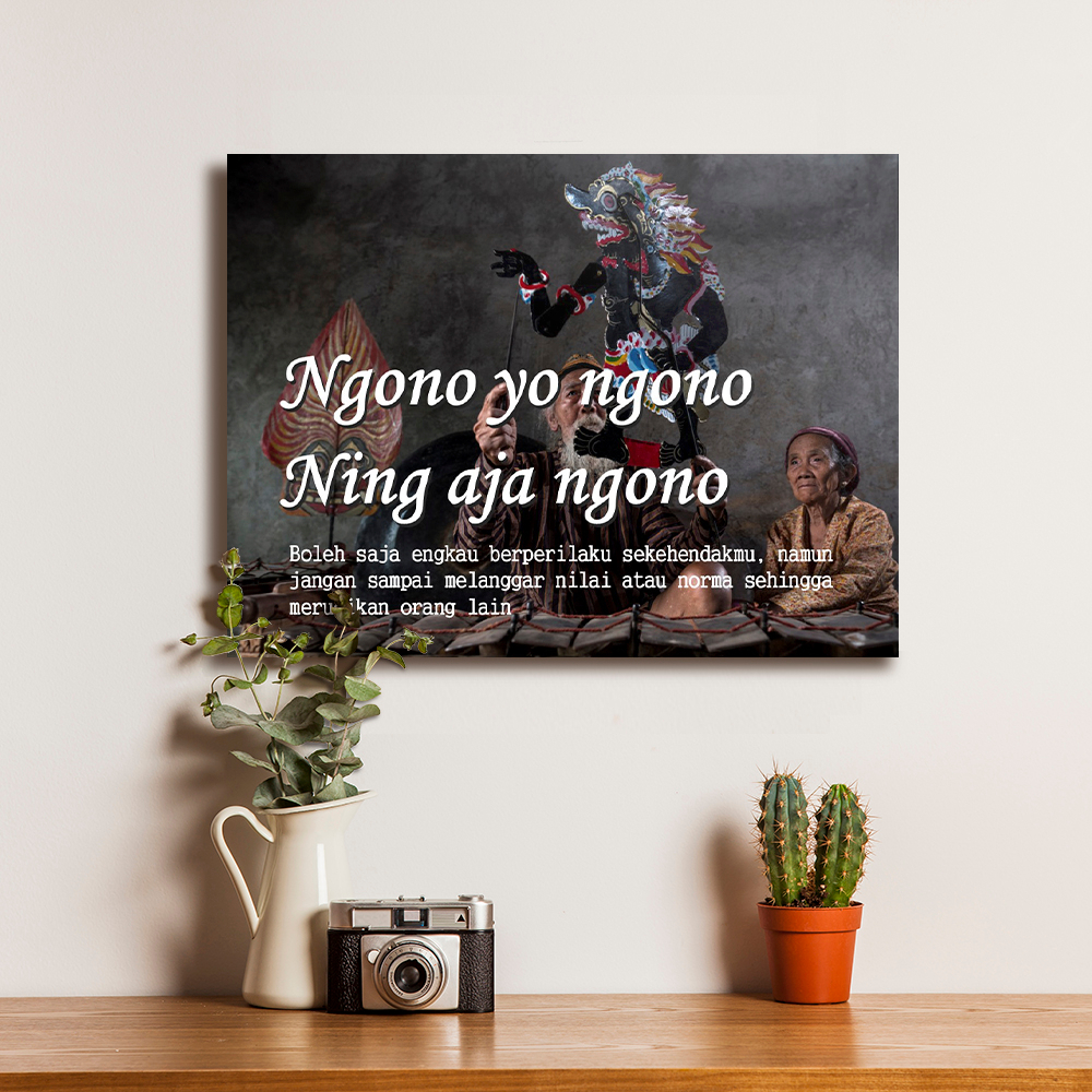 Jual Poster Quotes Petuah Nasehat Jawa Jawir Bijak Ngono yo Ngono Ning ...