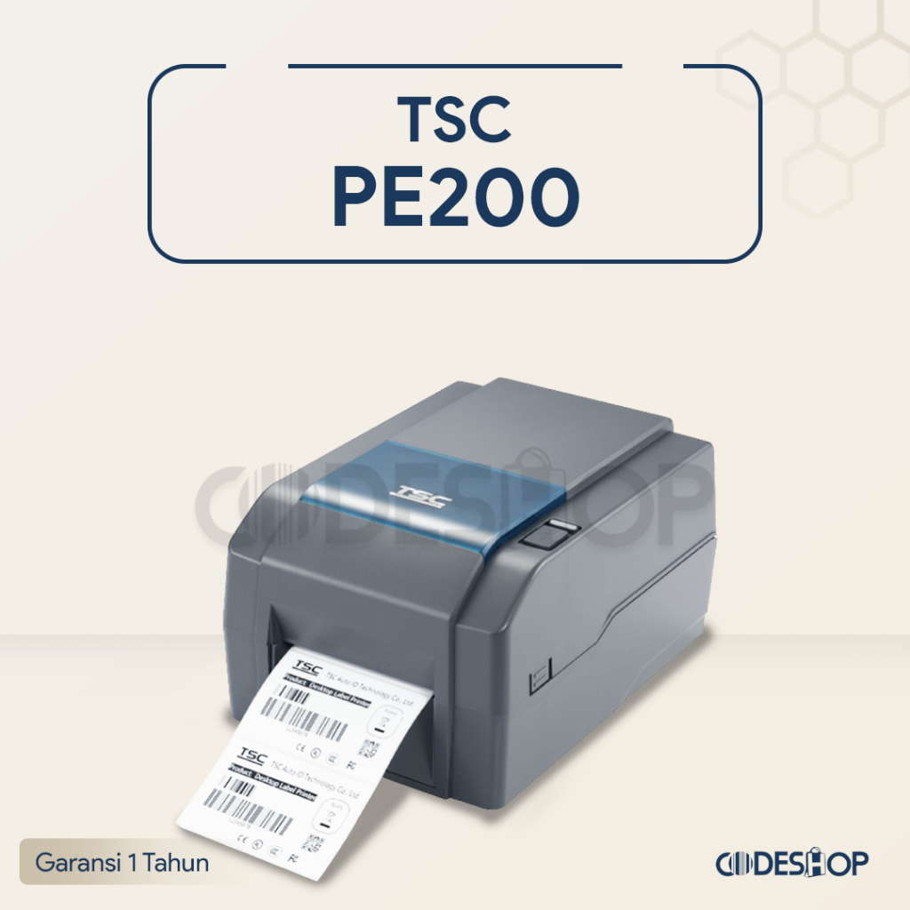 Jual Printer Barcode TSC PE200 / PE-200 Print Stiker Label Cetak ...