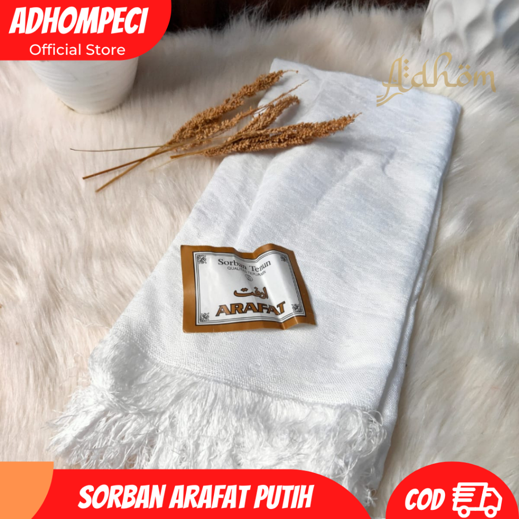 Jual Sorban Putih Arafat,Terlaris, Premium | Shopee Indonesia