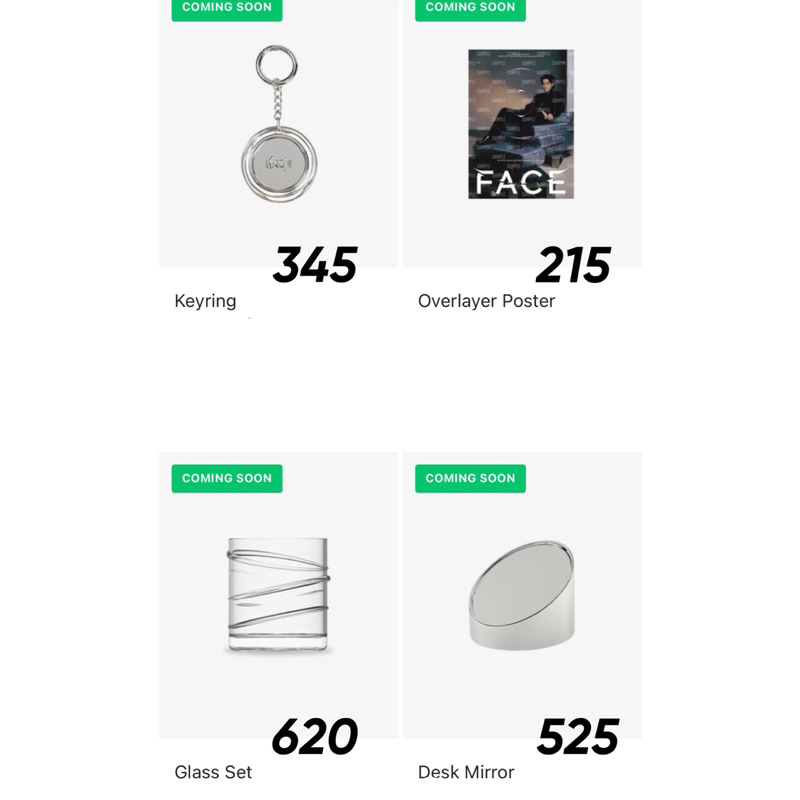 Jual Bts Jimin Solo Album Face Official Merch Keyring Poster Glass Set ...