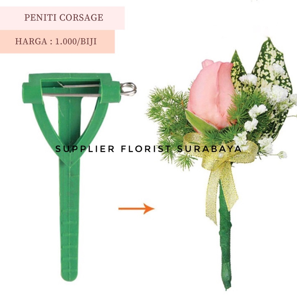 Jual [1 PACK ISI 85 BIJI] PENITI CORSAGE SEGITIGA PENITI BUNGA UNTUK ...