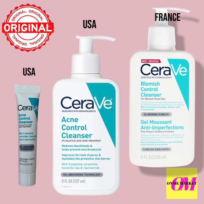 Jual CeraVe Acne Control Face Cleanser, 2% Salicylic Acid Acne ...