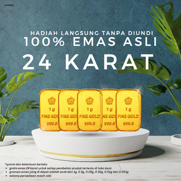 Jual Logam Mulia 24 Karat 1g, 0.5g, 0.05g, 0.02g, 0.01g dan 0.001g Babygold Mini gold Minigram ...