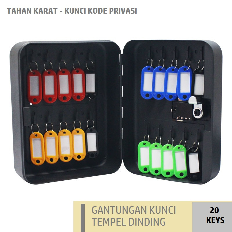 Jual COD KEYBOX KOTAK KUNCI BESI DINDING KEY BOX CABINET KOTAK ...