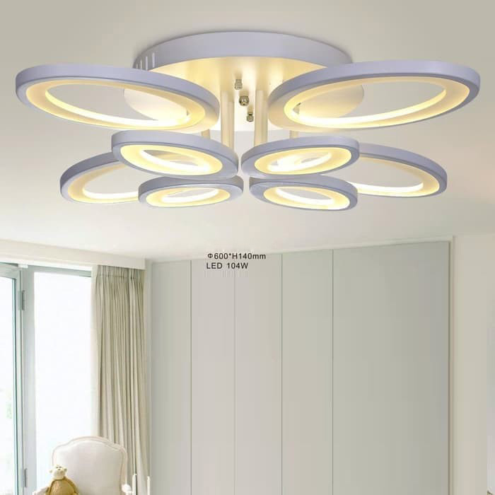 Jual Lampu hias plafon ceiling LED 104 watt minimalis modern diameter ...