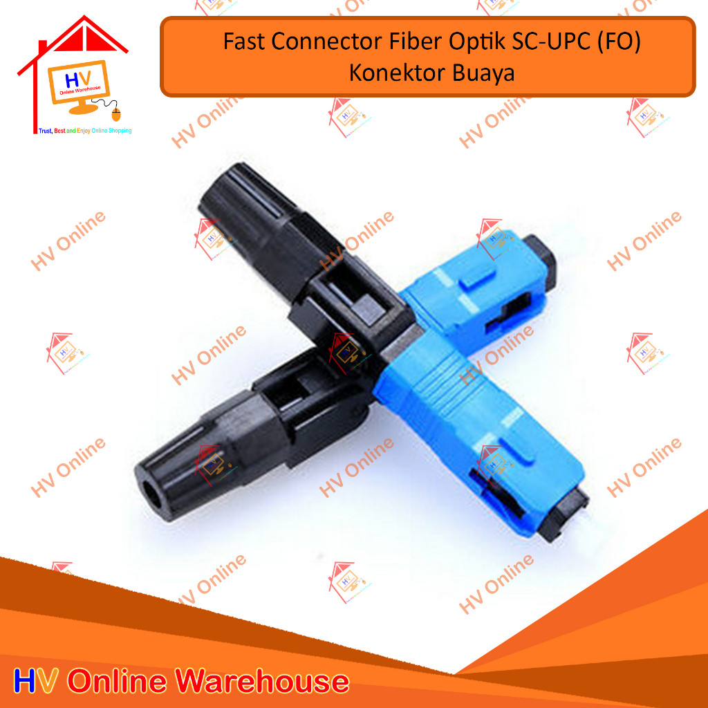 Jual Fast Connector Fiber Optik SC-UPC (FO) Konektor Buaya | Shopee Indonesia