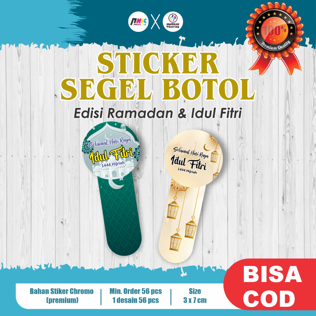 Jual Stiker Segel Botol Edisi Ramadhan Bulan Puasa Lebaran Hari Raya ...