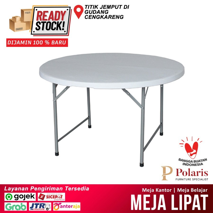 Jual Meja Lipat Portable Bulat Polaris - Meja Makan Bulat Diameter ...