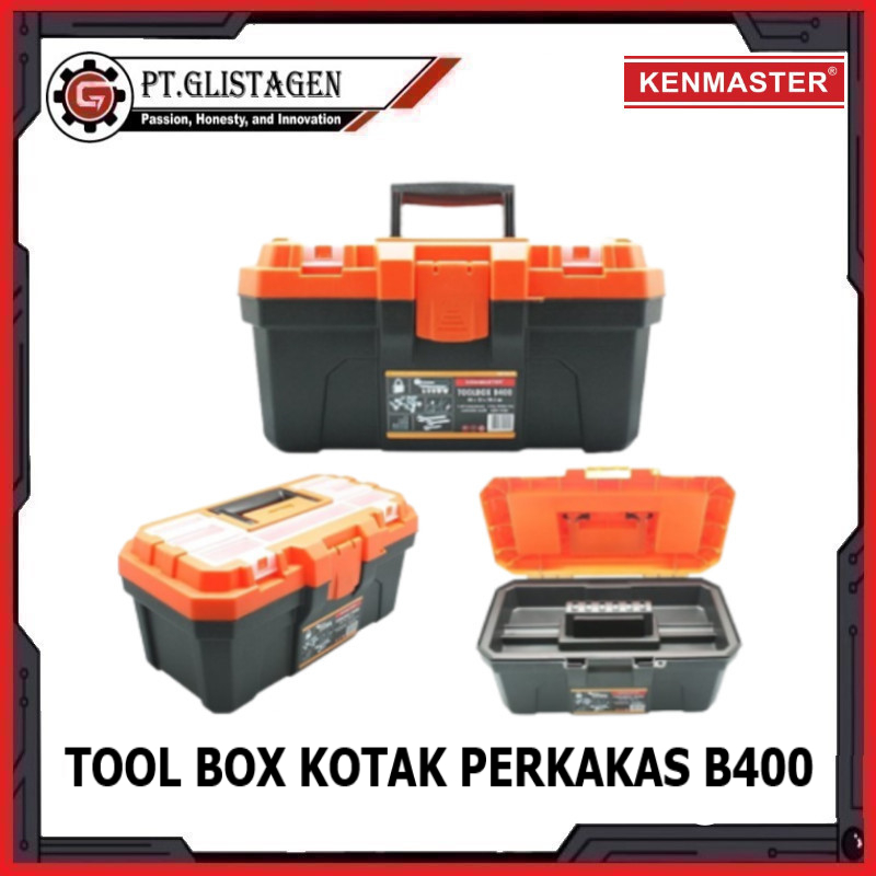 Jual Tool Box Kotak Obeng Perkakas Tool Kit Set Toolbox KENMASTER B400 ...