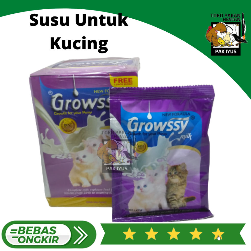 Jual GROWSSY SUSU KUCING CAT MILK ANAK KUCING KITTEN DAN DEWASA ADULT ...
