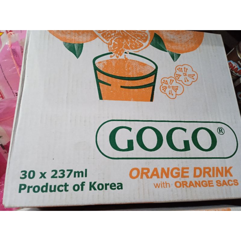Jual Minuman GOGO Orange 237ml (isi 30) | Shopee Indonesia