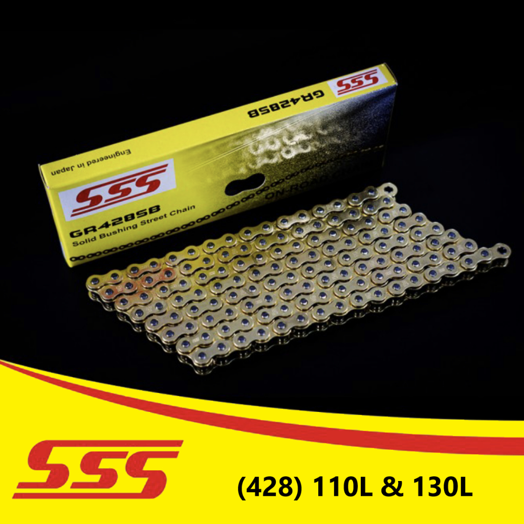 Jual RANTAI SSS ORIGINAL TRIPLE S 428 SB 110L 130L GOLD | Shopee Indonesia