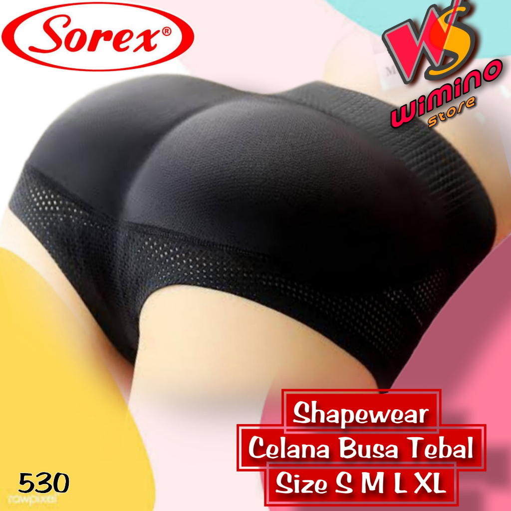 Jual W530 Celana Dalam Busa Pantat Palsu Sorex Size S, M, L, Xl(bb 35 - 55 kg) | Shopee Indonesia