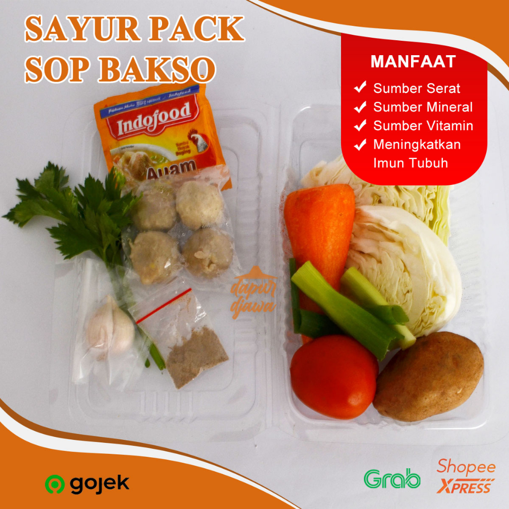 Jual SAYUR SOP BAKSO SAYURAN MAKANAN SEGAR FRESH SEHAT BEKU KERING ...