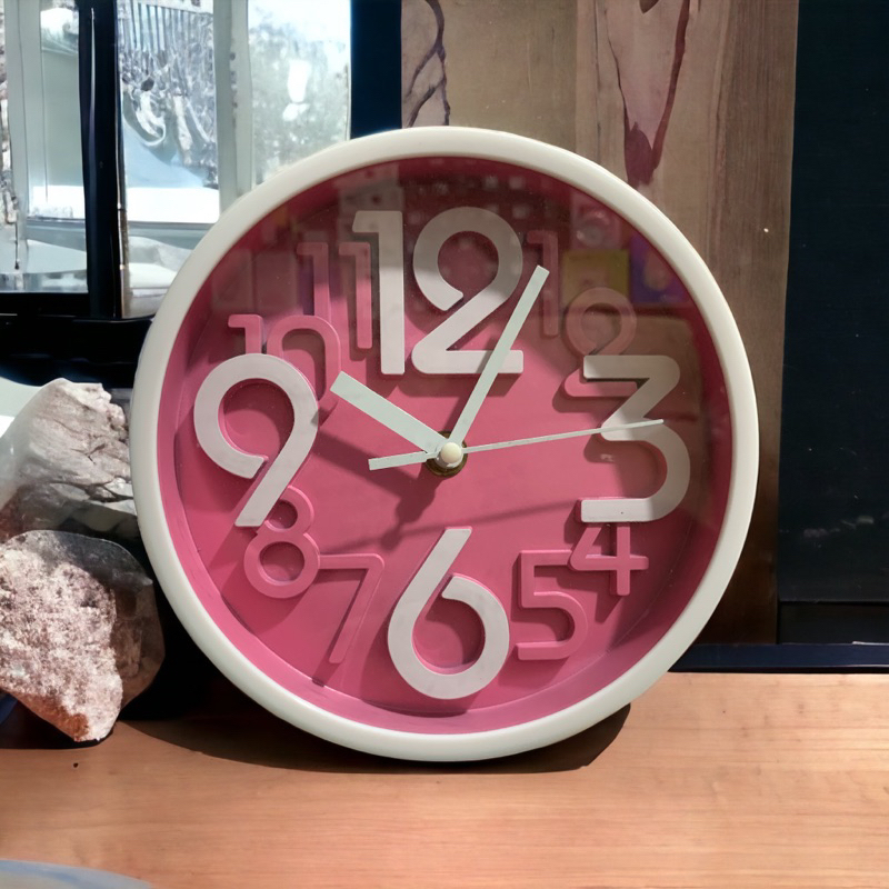 Jual Jam Dinding Dingding Tempel Wall Clock Polos Warna ANGKA BESAR ...