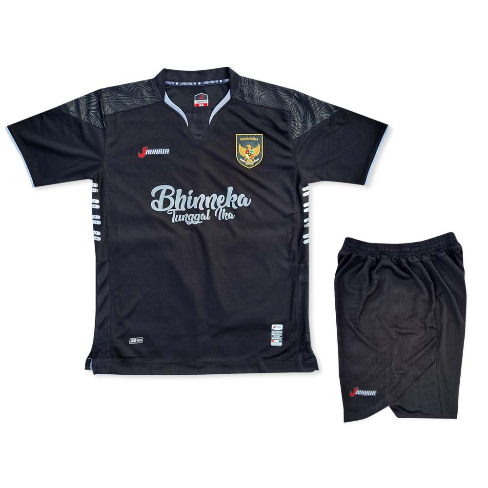 Jual JAVARIA BHINNEKA BLACK ON SILVER - JERSEY FUTSAL DAN BOLA | Shopee ...