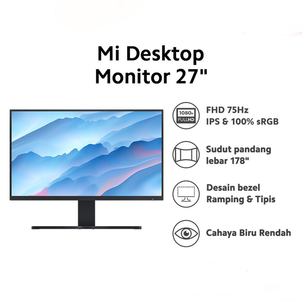 Jual Redmi Desktop Monitor Full HD 27 Inch 75Hz 1080p IPS 16.7M Color ...