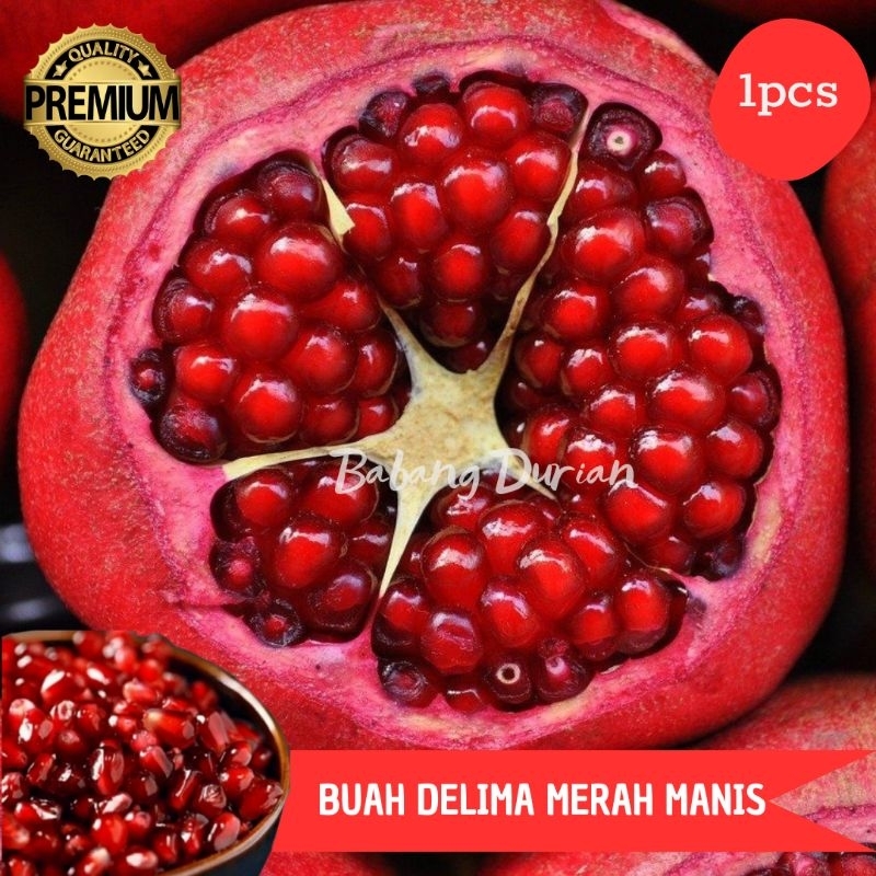 Jual BUAH DELIMA MERAH FRESH IMPORT 1PCS MANIS BANYAK AIR | Shopee Indonesia
