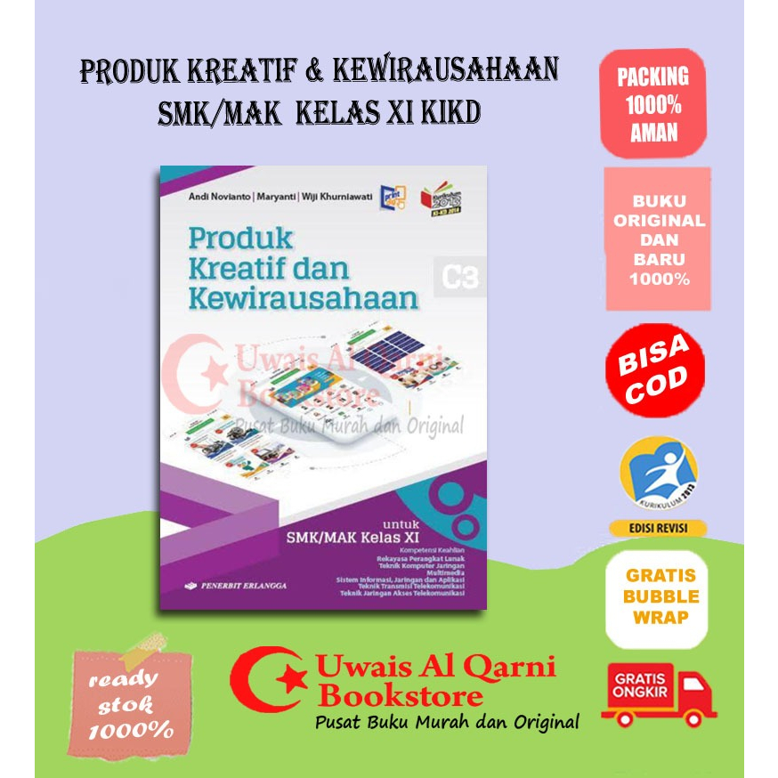 Jual PRODUK KREATIF & KEWIRAUSAHAAN SMK/MAK KELAS XI BIDANG TKJ ...