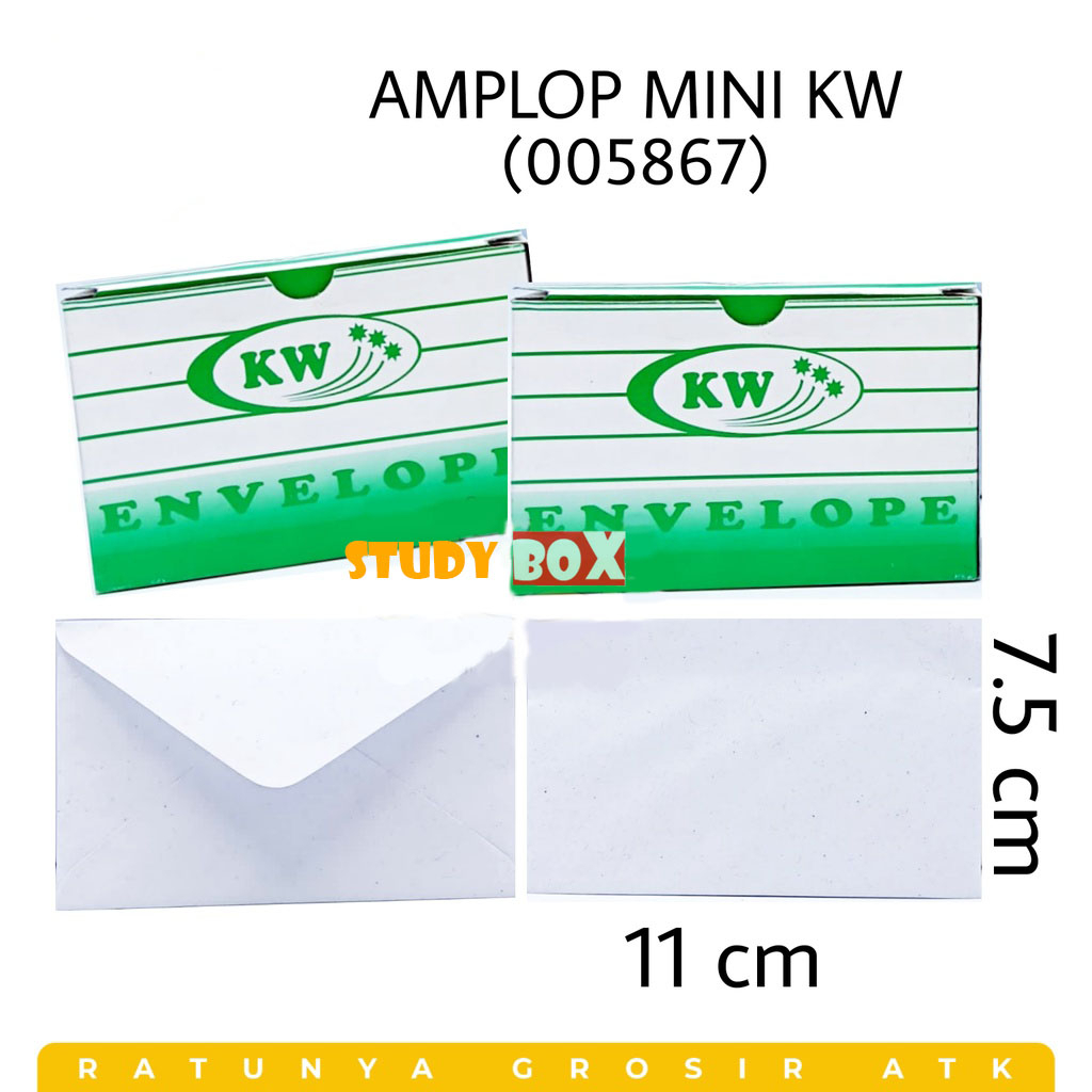 Jual AMPLOP PUTIH MINI POLOS KW 50 lembar Amplop Visit | Shopee Indonesia