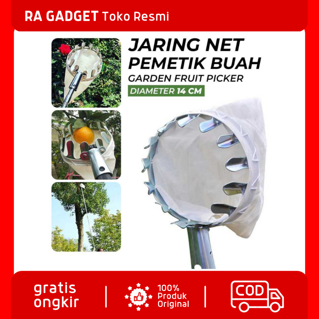 Jual Jaring Net Pemetik Buah Fruit Picker Collection Tool Logam ...